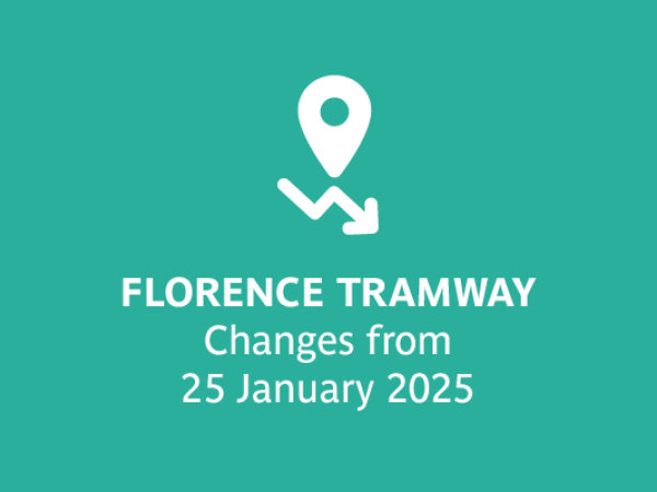Florence Tramway, replacement bus service of the T1 tram line ...